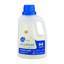 Eco-Max Laundry Detergent Fragrance Free/Baby [4x1.89ltr]