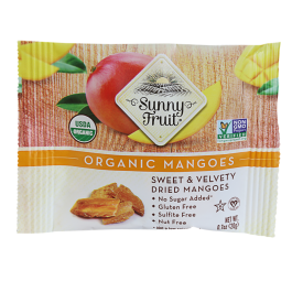 Sunny Fruit Organic Mango Snack Packs [12x20g]