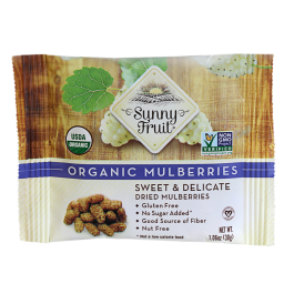 Sunny Fruit Organic Mulberry Snack Packs [12x30g]