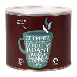 Clipper FT Medium Roast Organic Arabica Coffee [4x500g]