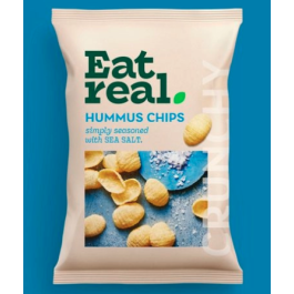 Eat Real Hummus Chips Sea Salt [10x110g]