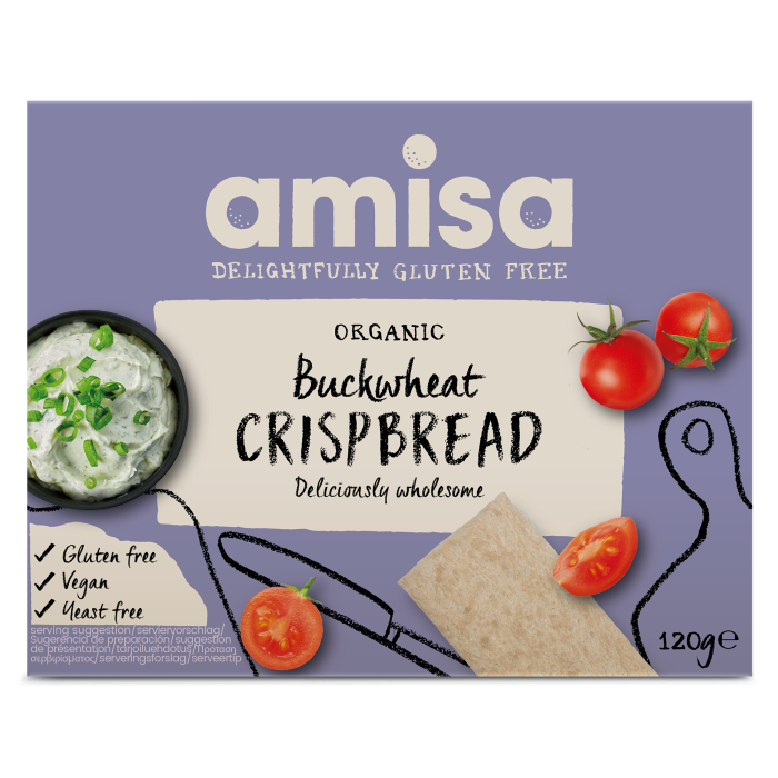 Amisa Organic Buckwheat Crispbread - GF [12x120g]