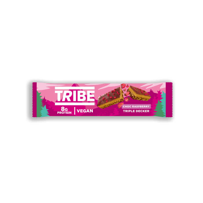 Tribe Triple Decker - Choc Raspberry [12x40g]
