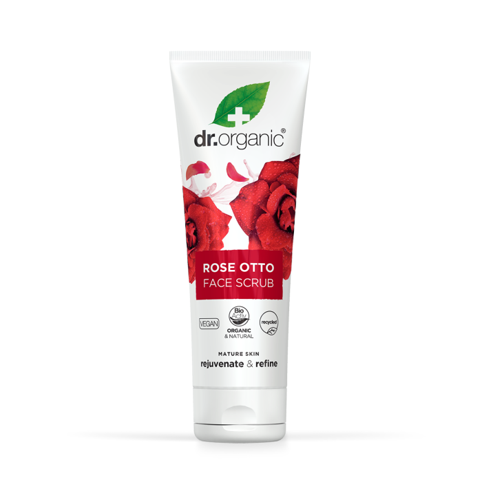 Dr Organic Rose Face Scrub [6x125ml]