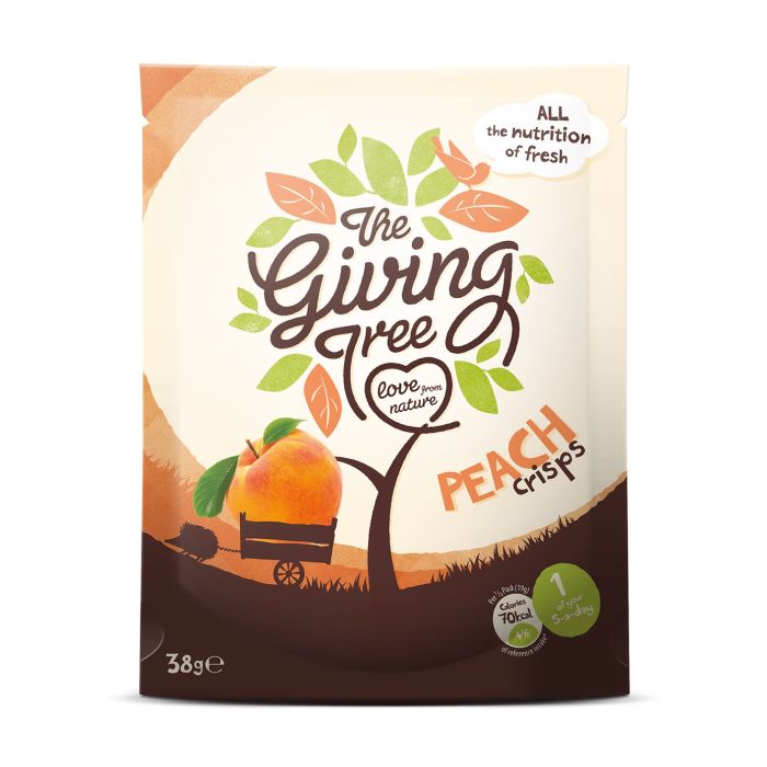 Giving Tree Peach Crisps [12x38g]