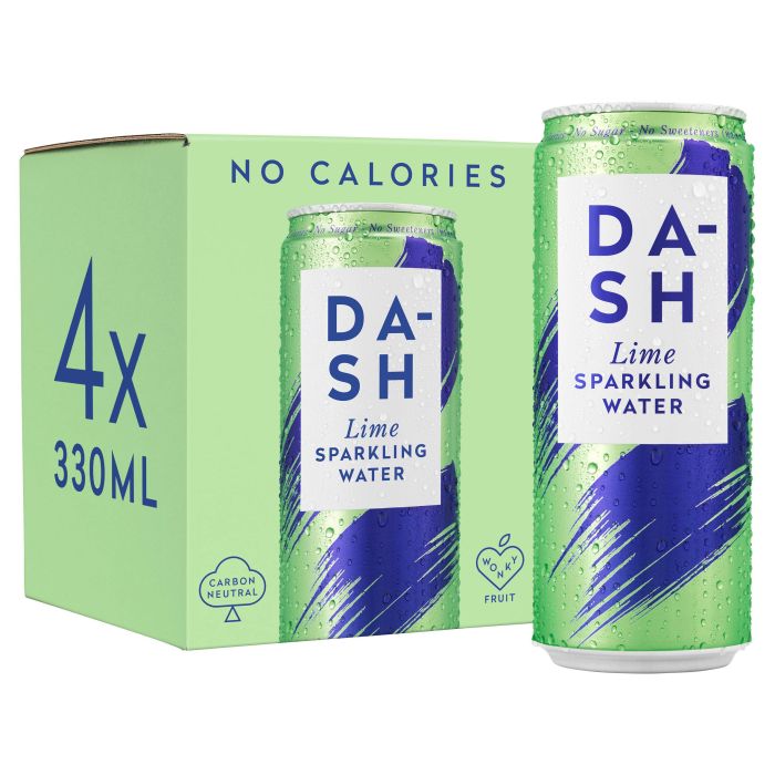 Dash Water Sparkling Lime Multipack [6x4x330ml]